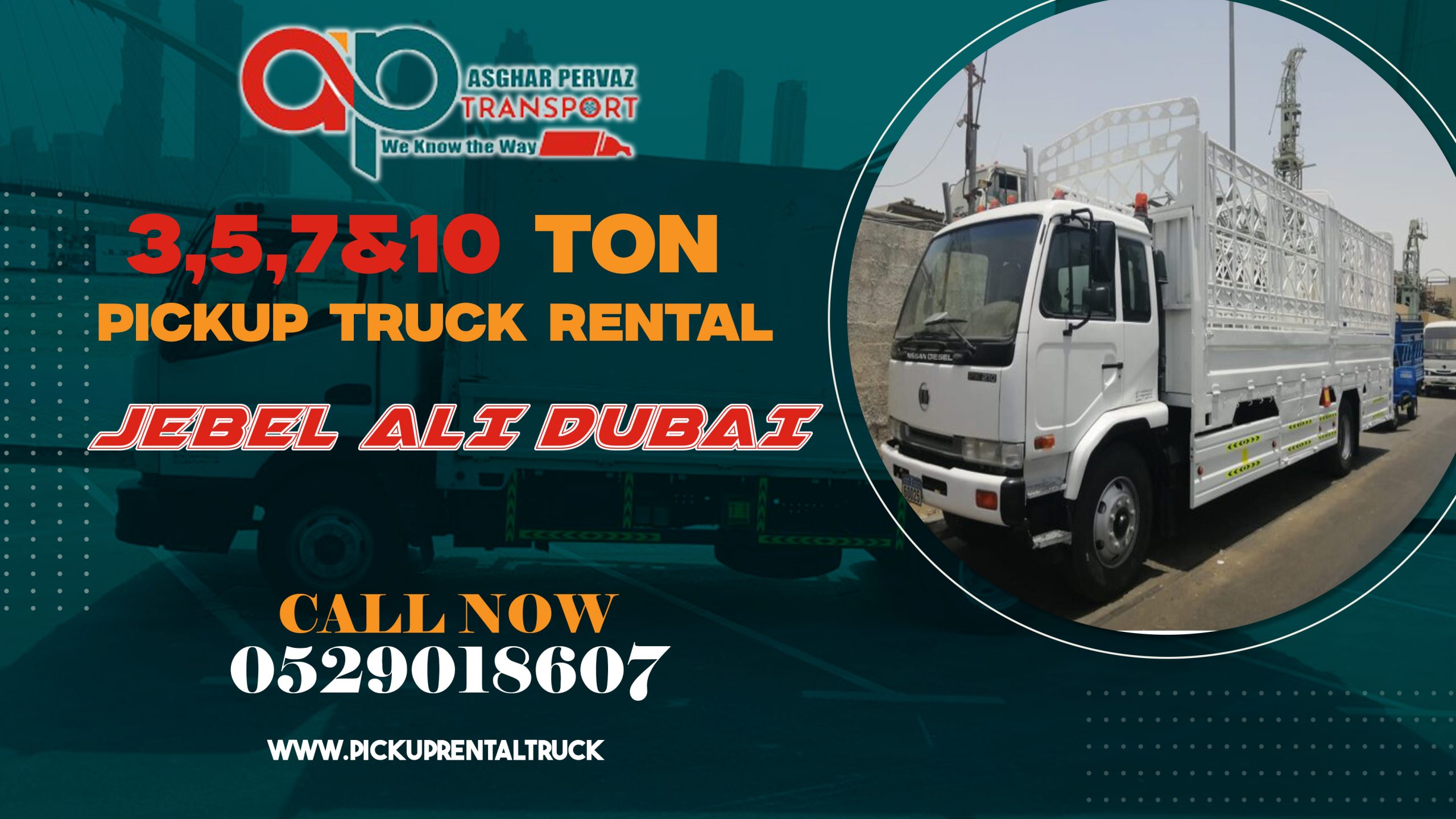 Pickup Truck Rental Service | 3, 5, 7, and 10 Ton Trucks for Rent